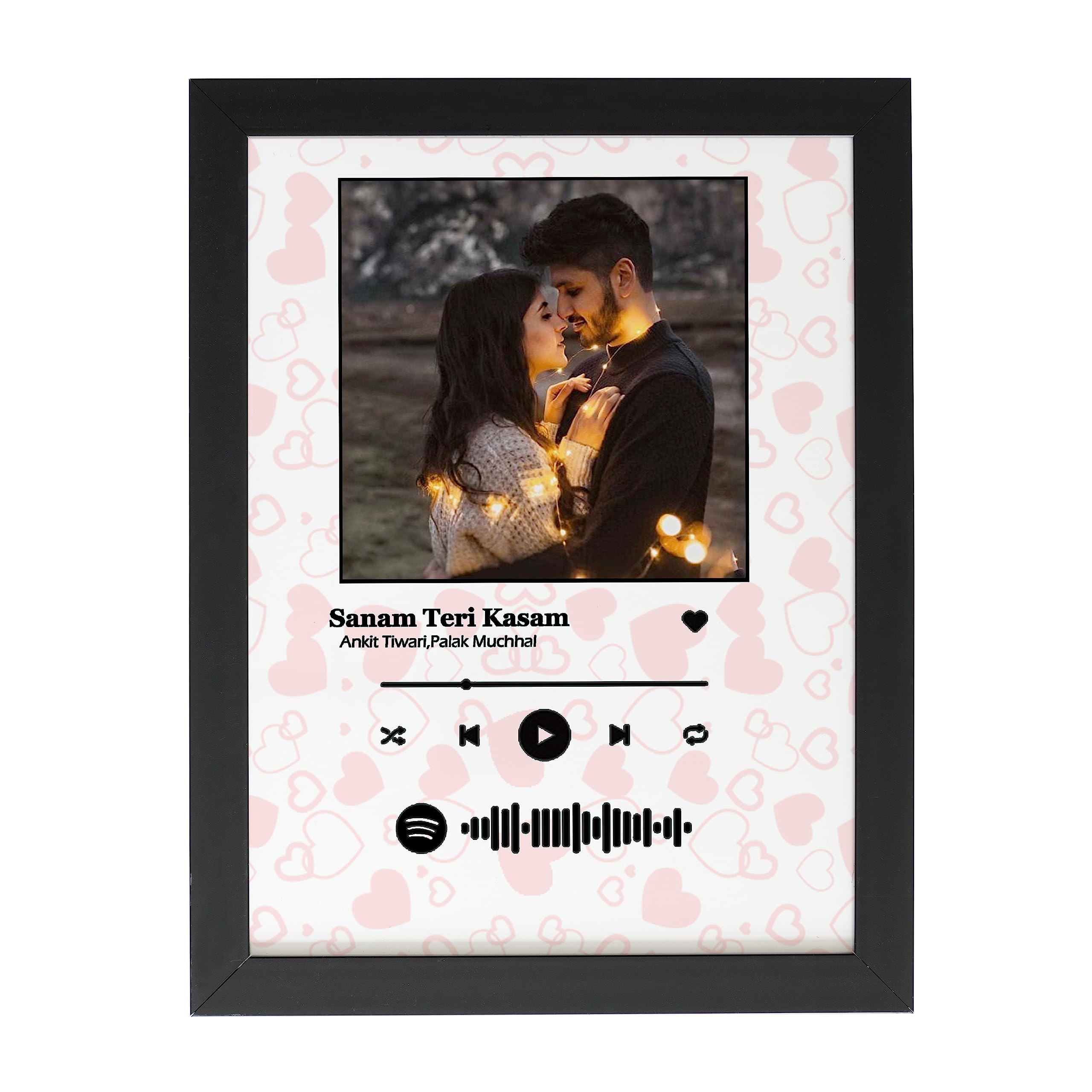 FA6 Wood Spotify Photo Frame Personalized Picture Music Frame ...
