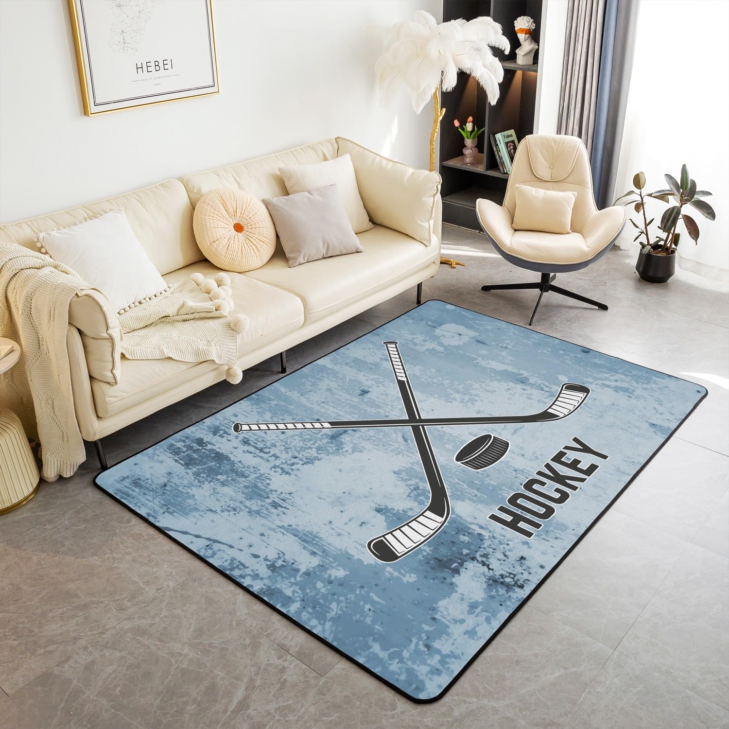 Hockey Room Rug