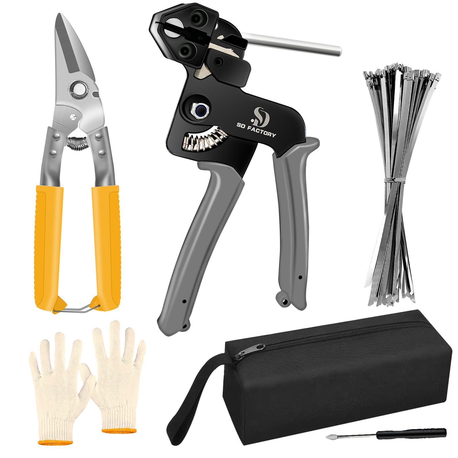 Amazon.com: SD FACTORAY Metal Zip ties Stainless Steel Zip Ties Metal ...