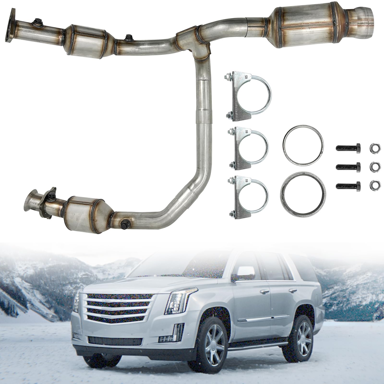 Amazon.com: Blrack 645155 Catalytic Converters Set Compatible with ...