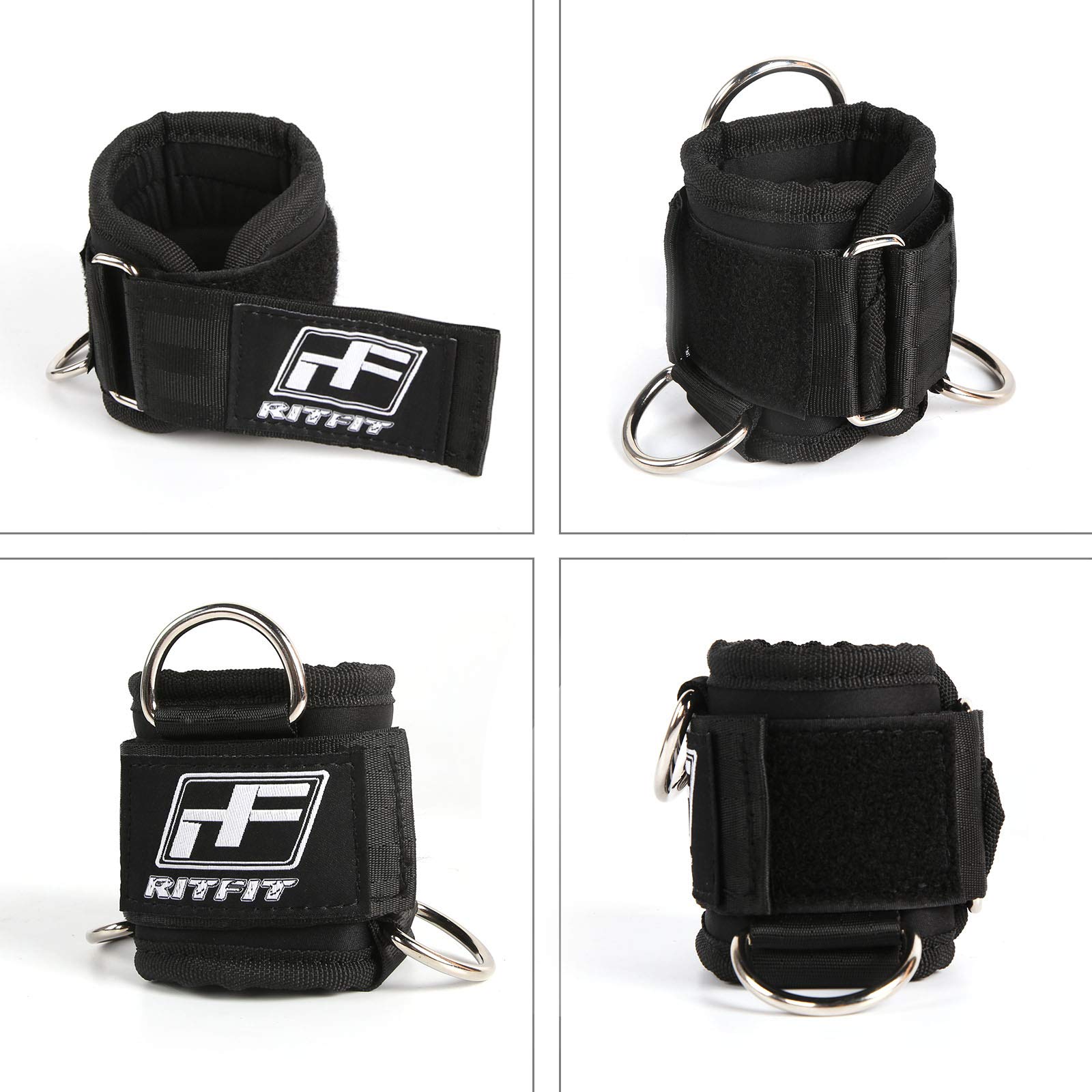 RitFit Padded Ankle Strap for Cable Machine,Strong Hook and Loop ...
