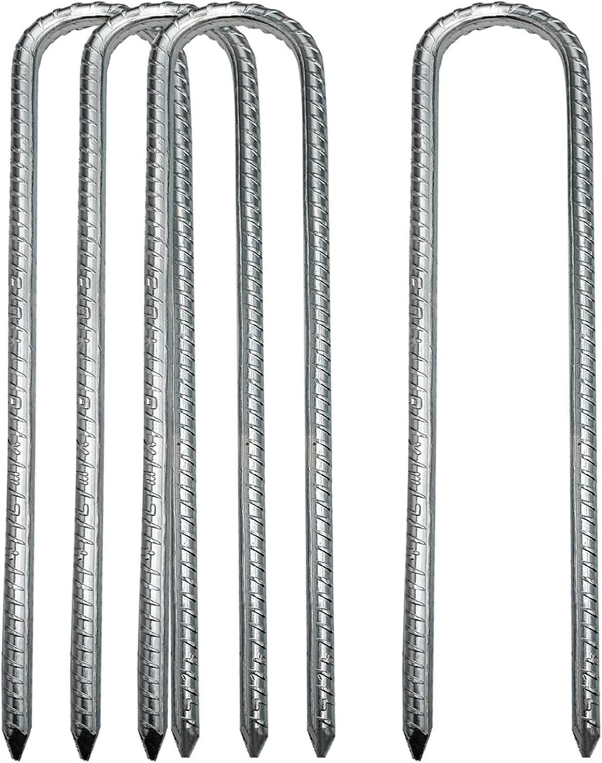 Amazon.com : Ground Stakes Steel Rebar Stakes Tents Nails Heavy Duty ...