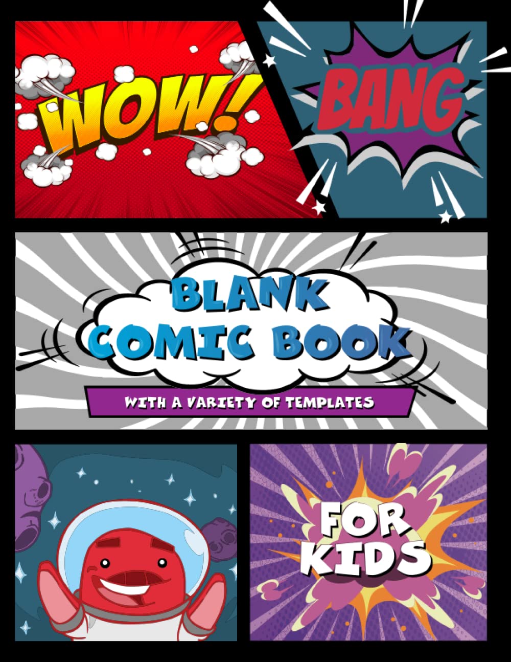 Amazon.com: Blank Comic Book for Kids: Create Your Own Stories - 15 ...