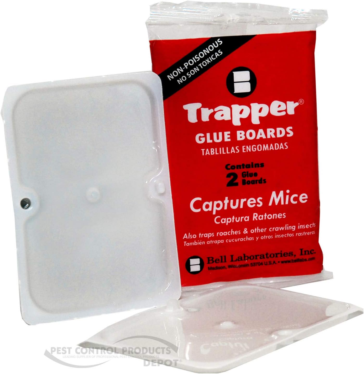 Amazon.com : Bell Labs Trapper Mice Glue Trays (2 Tray) TM2817 : Rodent ...