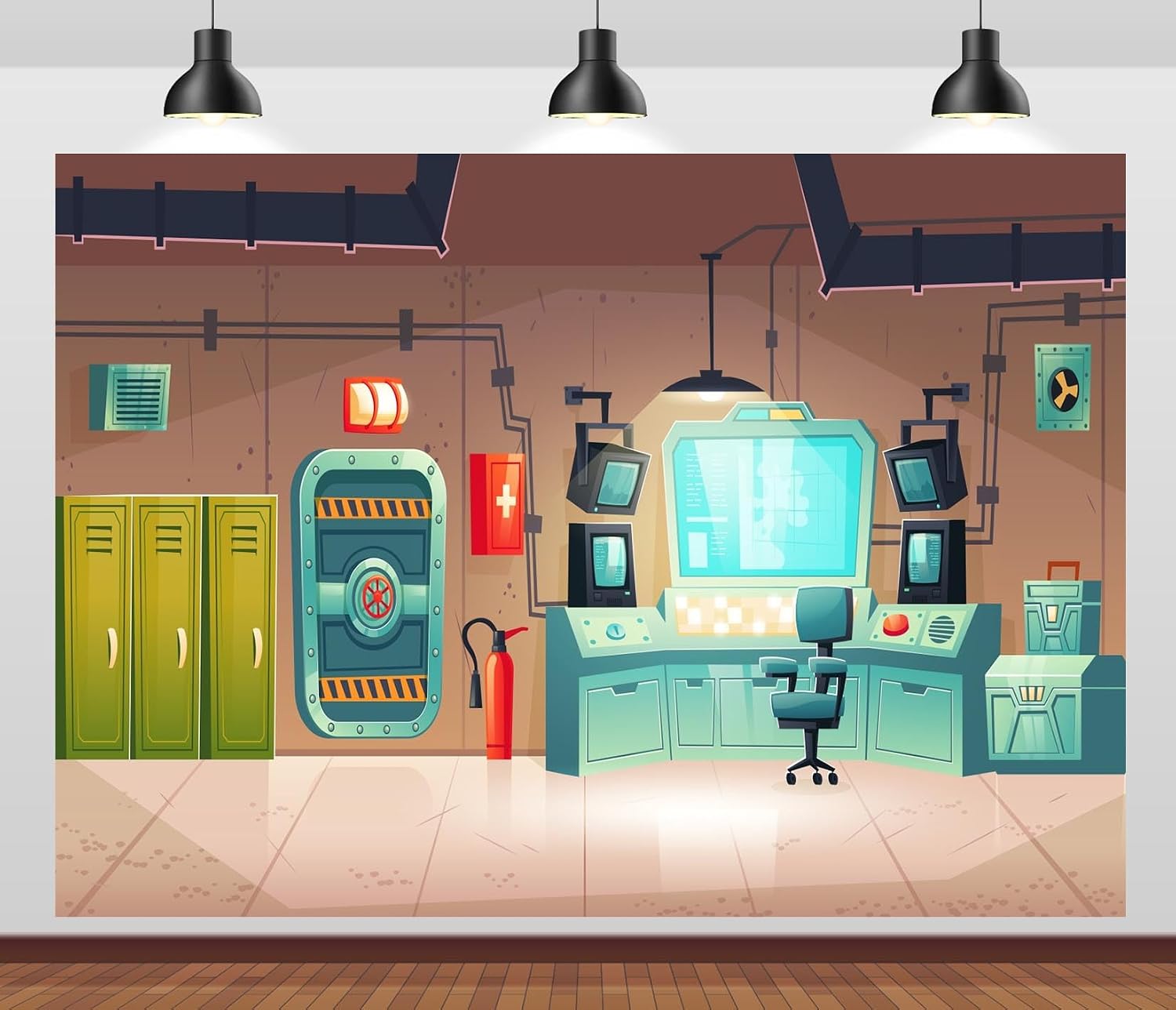 Amazon.com : BELECO 15x10ft Fabric Cartoon Science Lab Backdrop ...