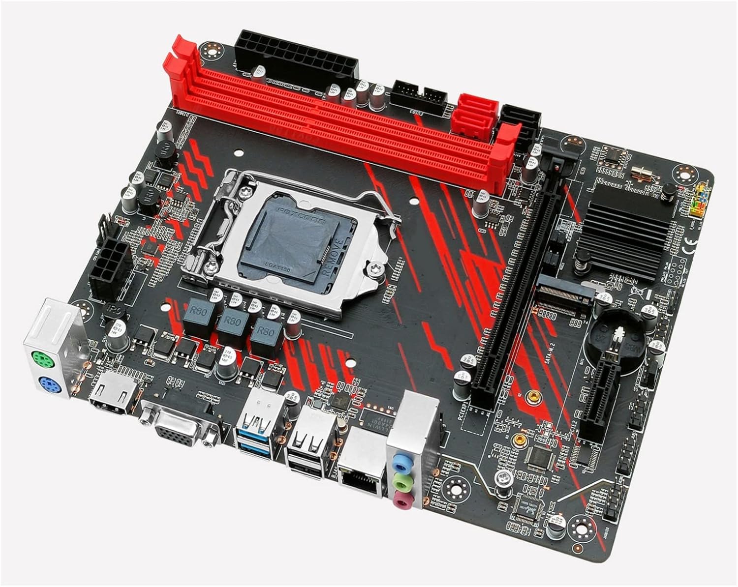 Amazon.com: YALAZ Computer Motherboard Fit for Mechanic H81 LGA 1150 ...