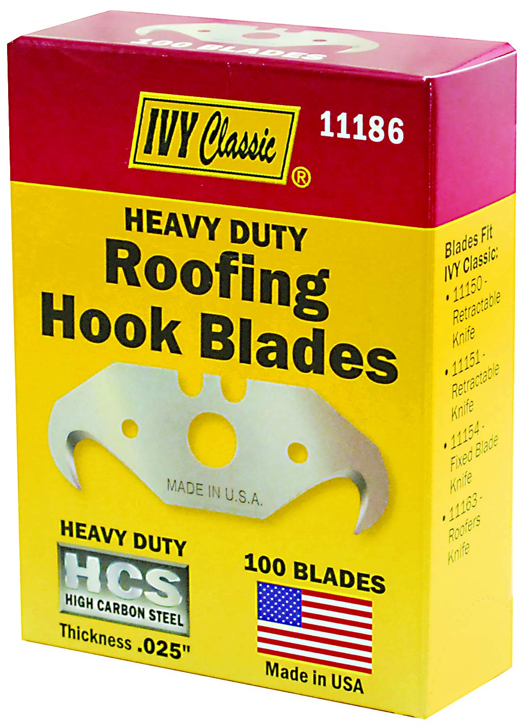 Snapklik.com : IVY Classic 11186 Heavy Duty Roofing Hook Blades