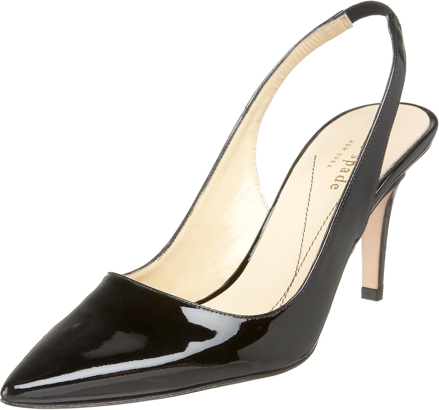 Amazon.com | kate spade new york Women's Plume Slingback Pump,Black,6.5 ...