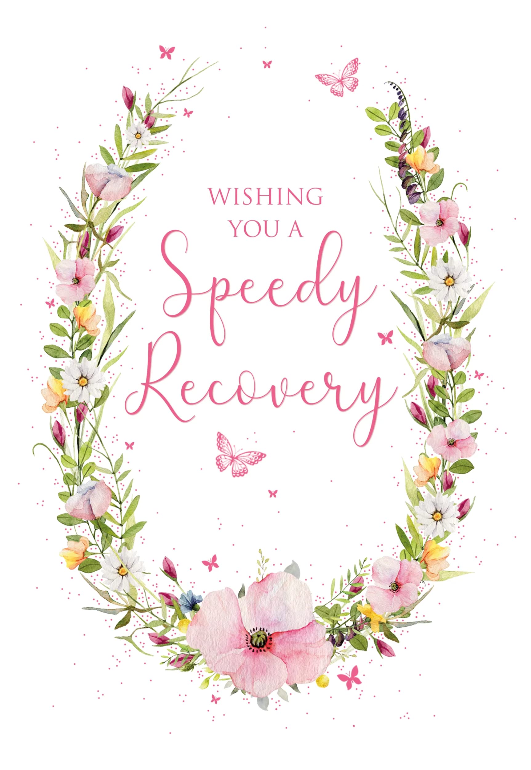 Wishing You a Speedy Recovery Card Pretty Floral Card by Cherry Orchard ...