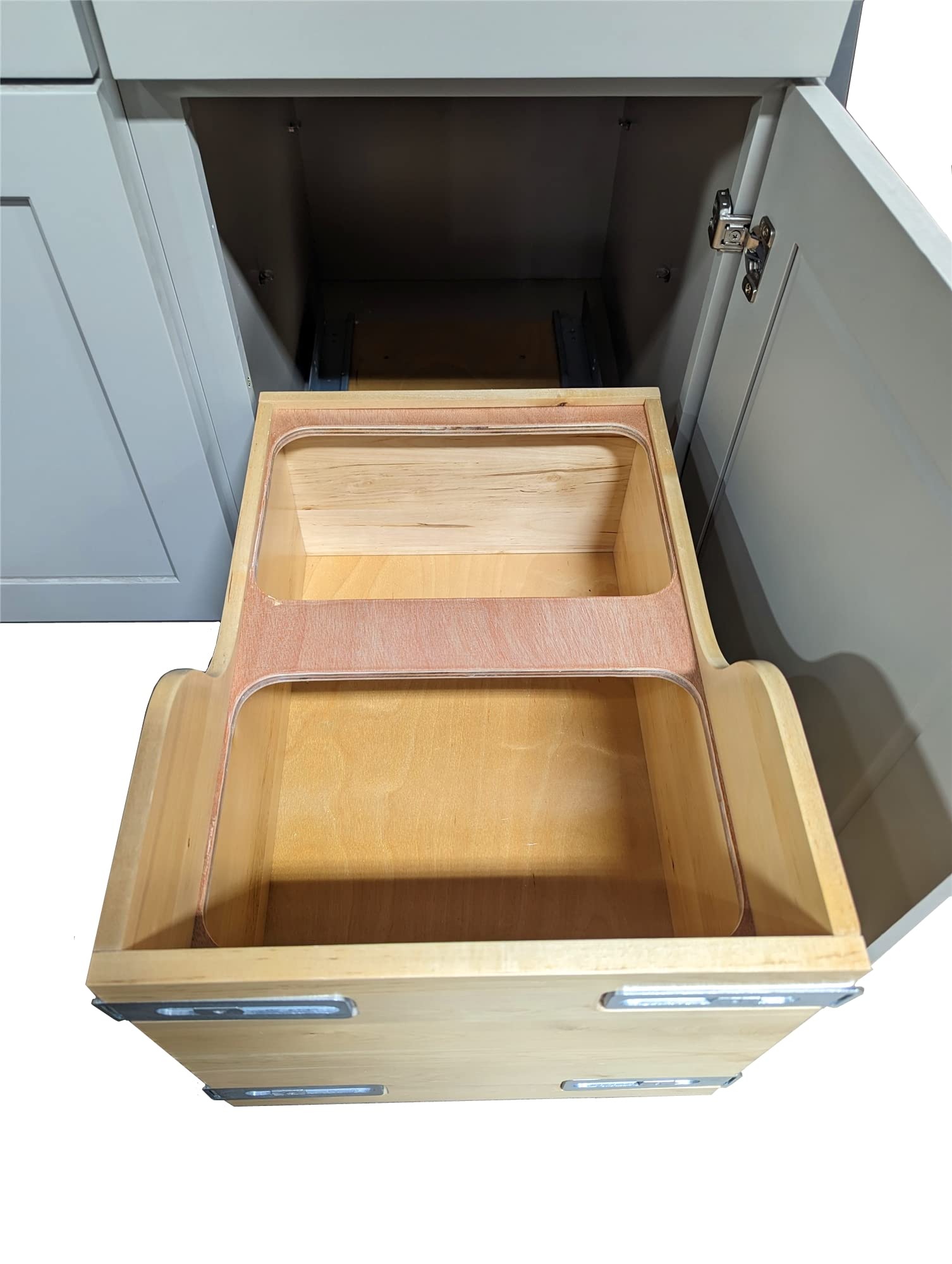 Snapklik.com : Heavy Duty Pull Out Trash Can Under Cabinet, Slide Out ...