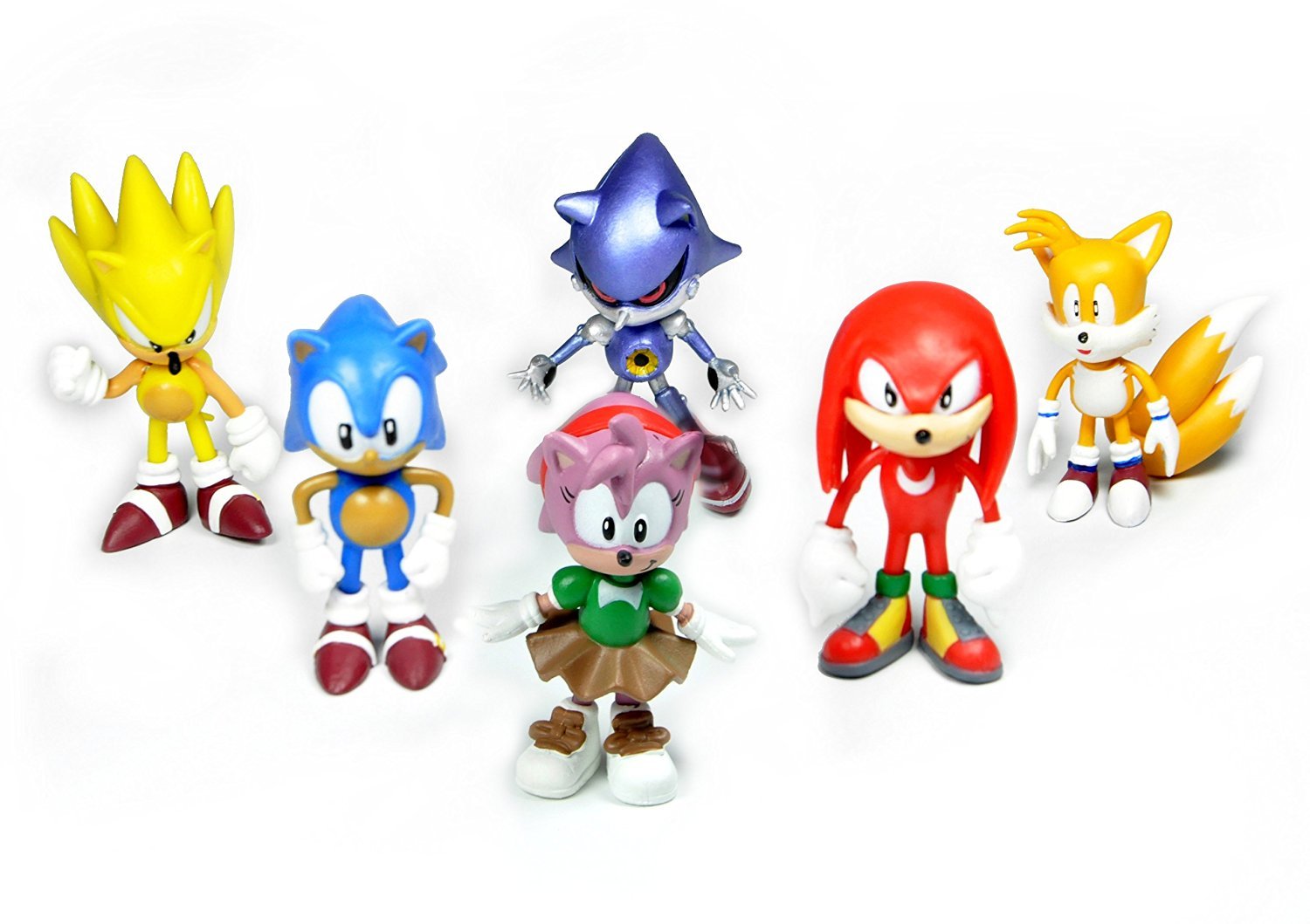 Buy QIANMA Sonic Toy 6pcs/lot Sonic The Hedgehog Action Figure Knuckles ...