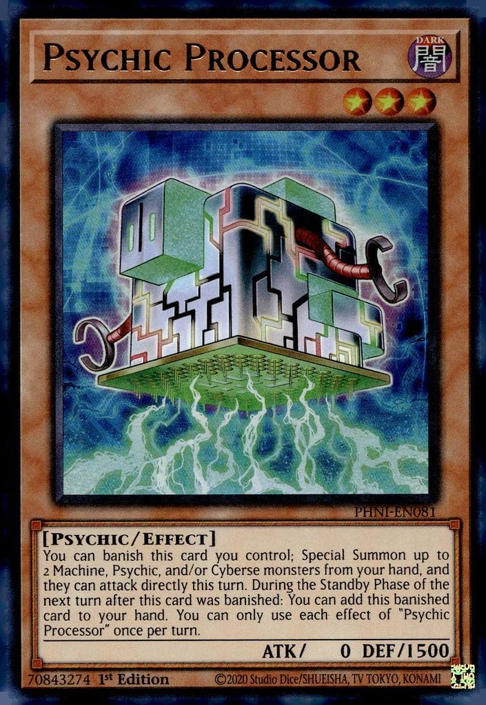 Amazon.com: YU-GI-OH! Psychic Processor - PHNI-EN081 - Ultra Rare - 1st ...