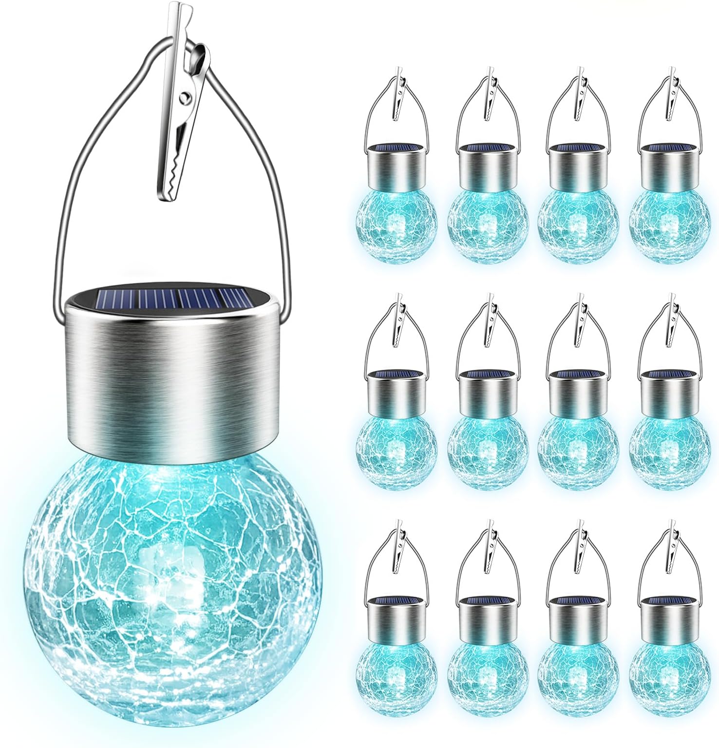 Solar Hanging Lights Outdoor Decor: Christmas Garden Light Waterproof ...