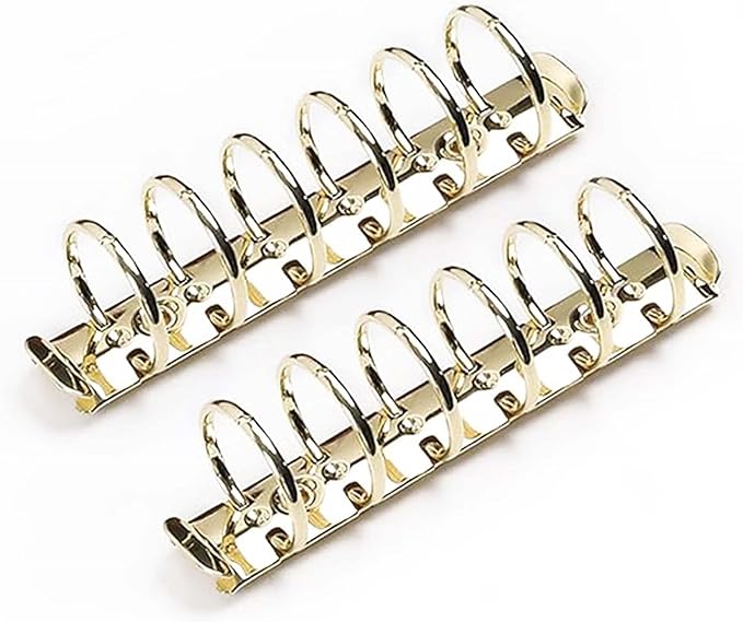 Amazon.com : AIGUONIU 2 Pieces 6-Hole Ring Binder Mechanisms ...