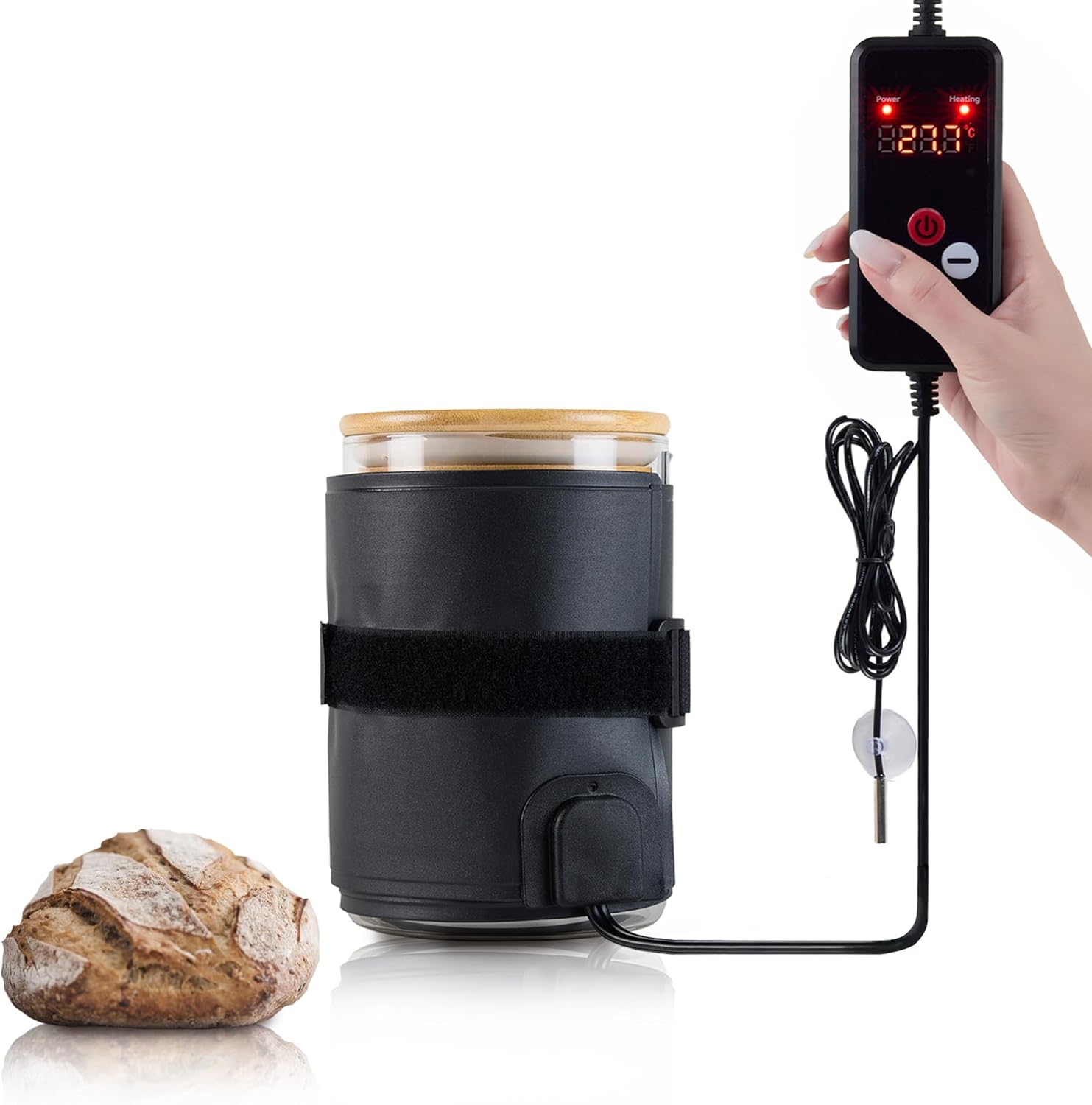 Bourske Sourdough Starter Warmer Jar Heating Wrap, Heat Wrap with NTC ...