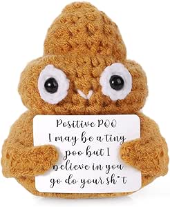 Amazon.com: BOXOB Mini Funny Positive Poo Pocket Hug, 3in Inspirational ...
