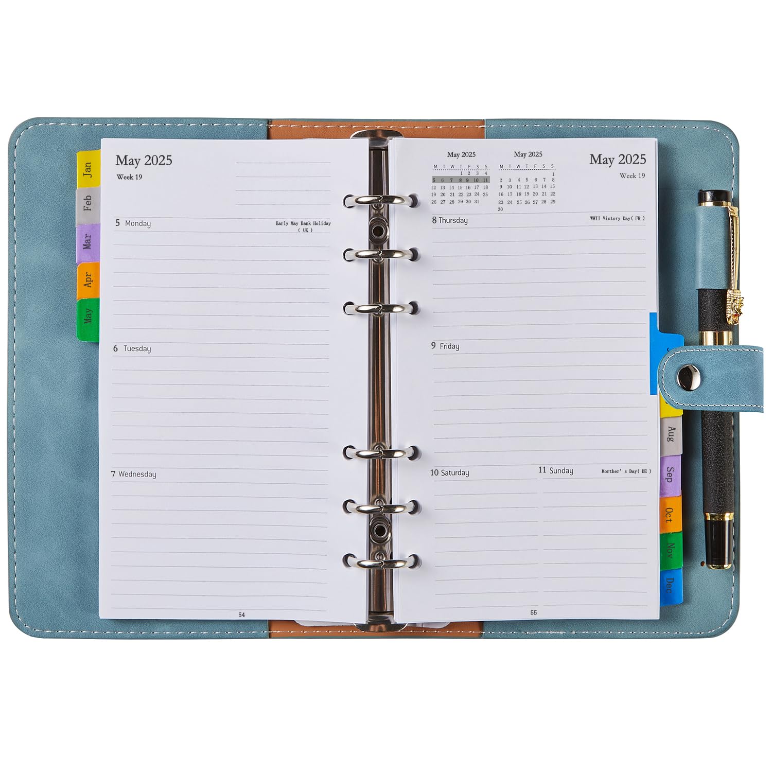 Buy YHH 2025 Weekly Planner Personal A6 Refillable, 1 Week 2 Page ...