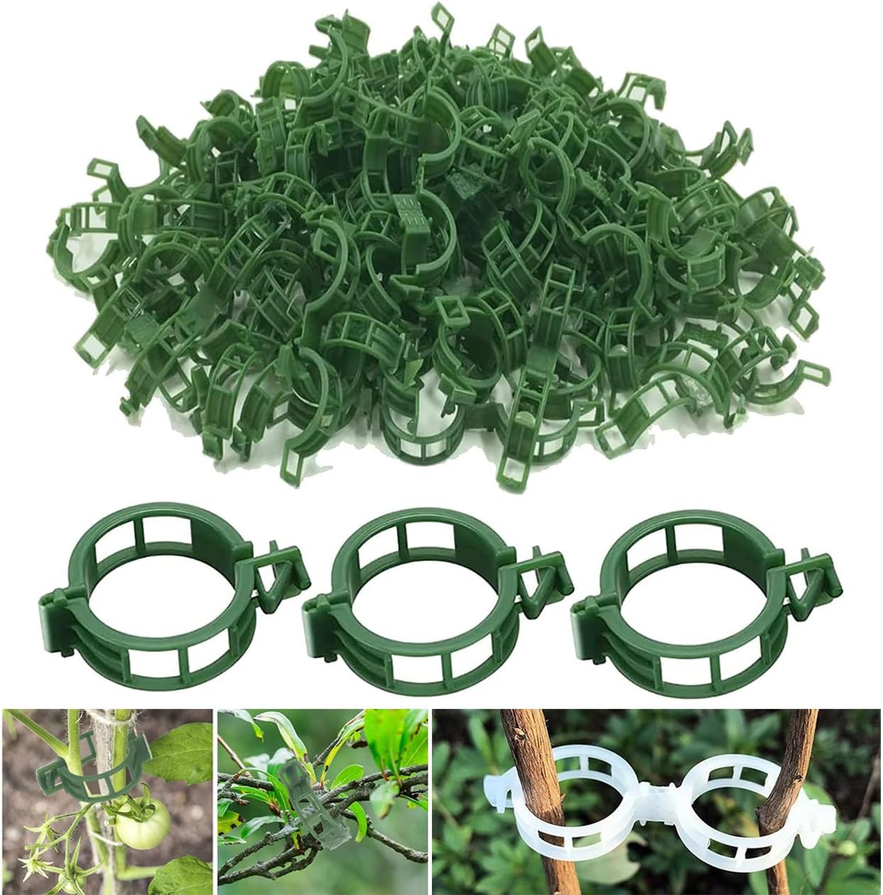 MAFHVV 150 Pcs Plant Clips, Climbing Plants Garden Plant Support Clips ...