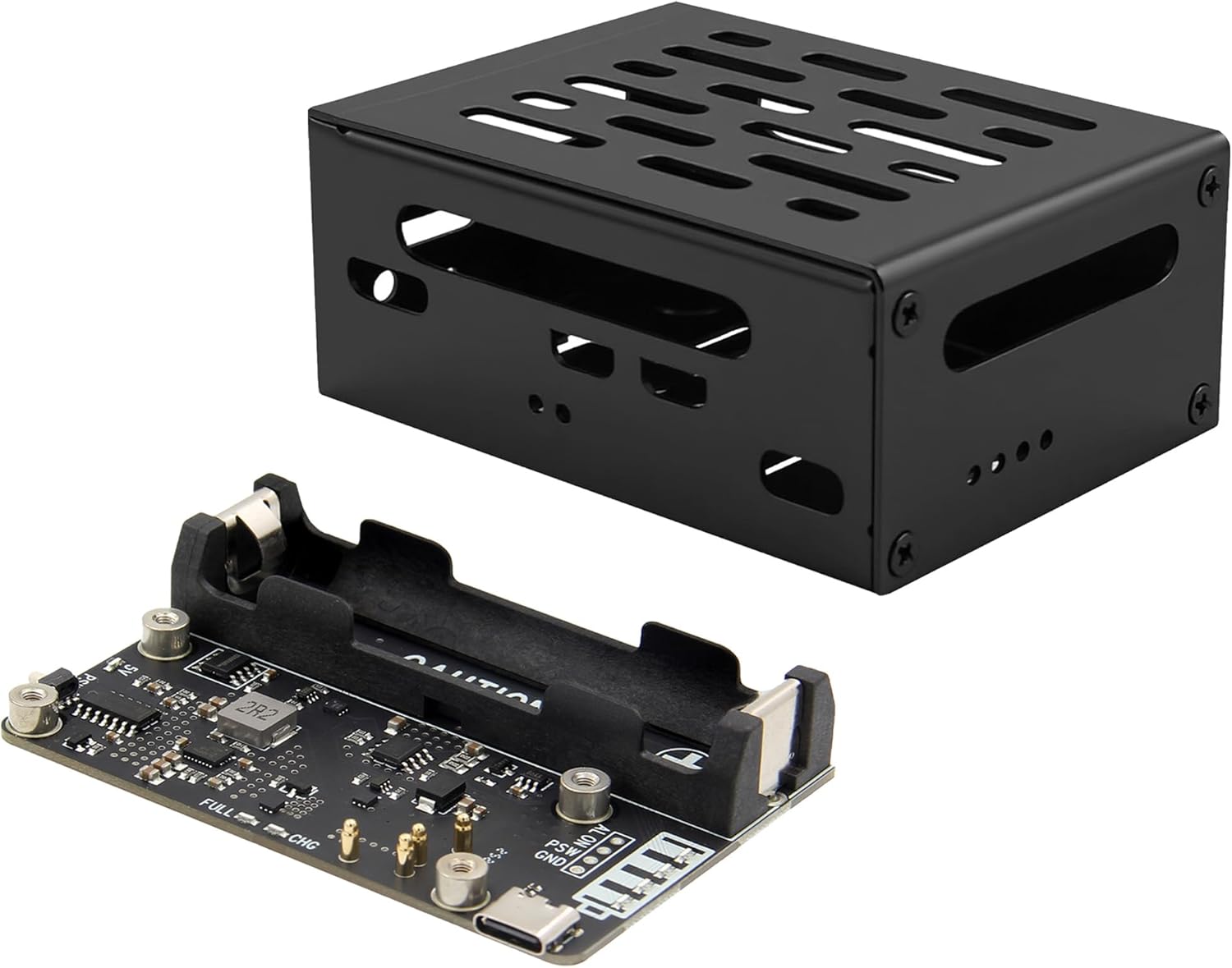 Amazon.com: Geekworm X306 V1.5 UPS Expansion Board with X306-C1 Metal ...