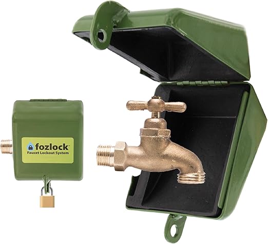 Amazon.com: Fozlock Outdoor Faucet Lock System, Green – Insulated ...