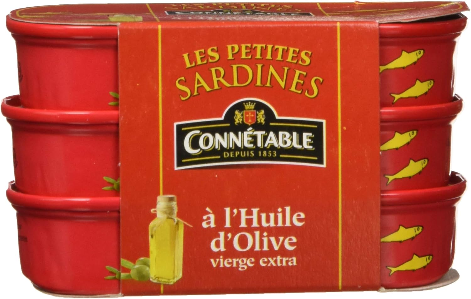 Connetable - Le lot 3 boîtes x 55g - Les petites Sardines à l'Huile d ...