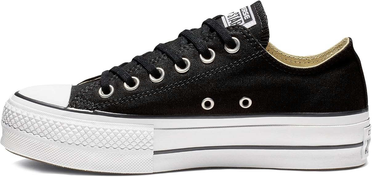 Converse Womens All Star Lift Ox Platforms Trainers Black 7 UK: Amazon ...