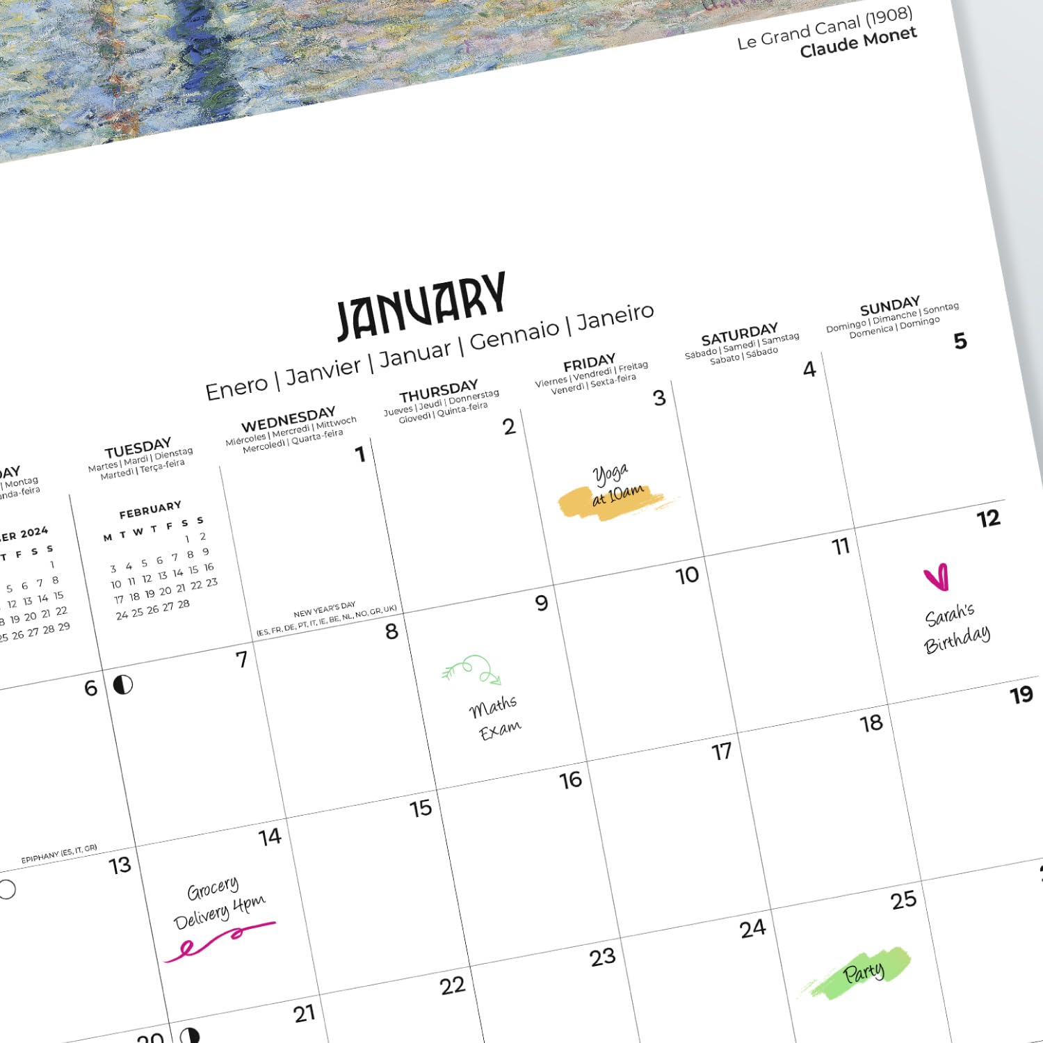 Grupo Erik Wall Calendar 2025-20th-Century Art | 12″ x 12″ Square ...