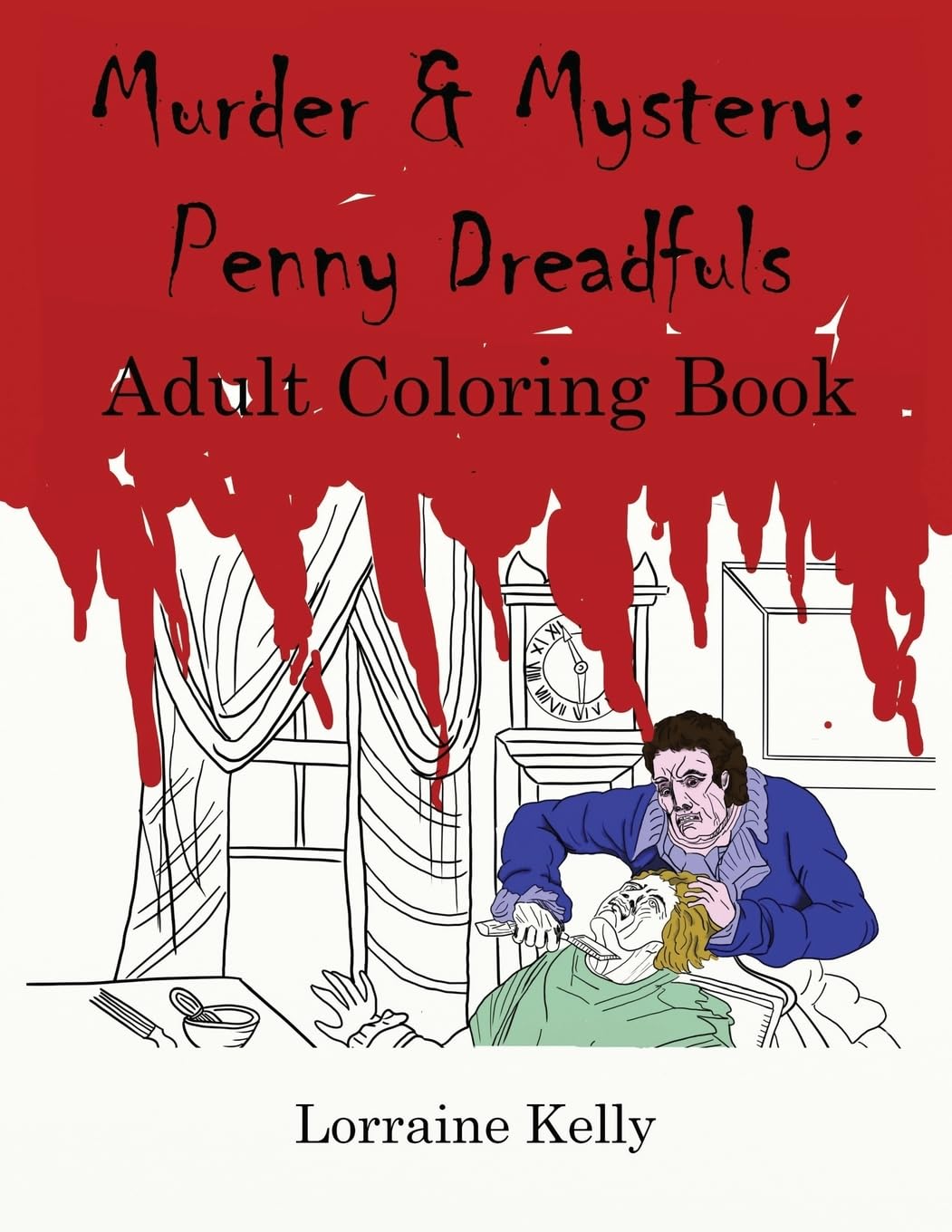 Amazon.com: Murder and Mystery: Penny Dreadfuls Adult Coloring Book ...