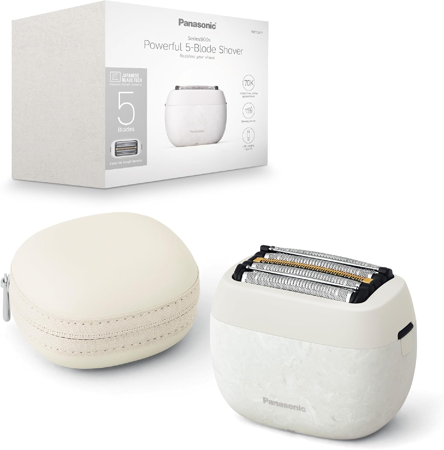 Panasonic ES-PV6B-W803 Series 900s Premium Compact Razor, Wet and Dry ...