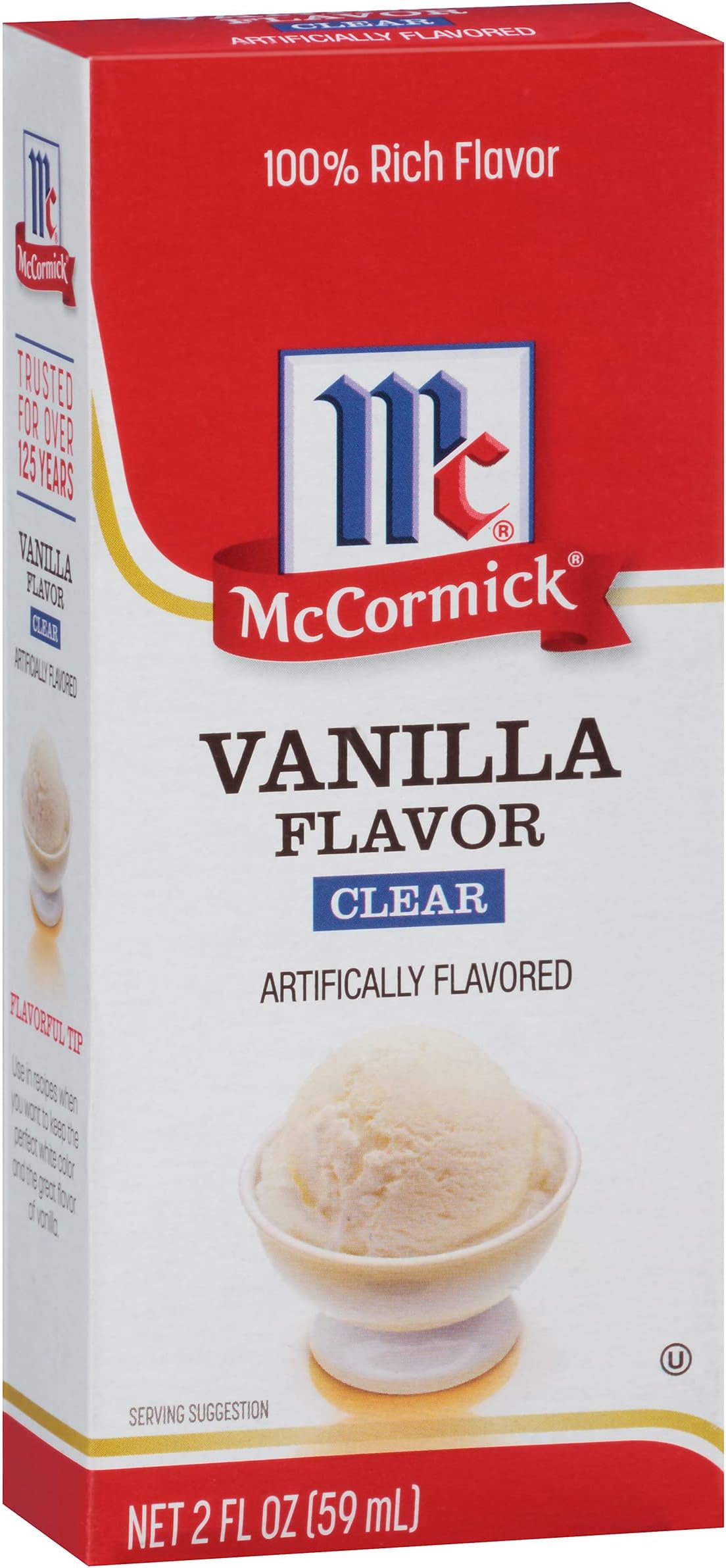Amazon.com: McCormick Clear Vanilla Flavor, 2 fl oz : Grocery & Gourmet ...