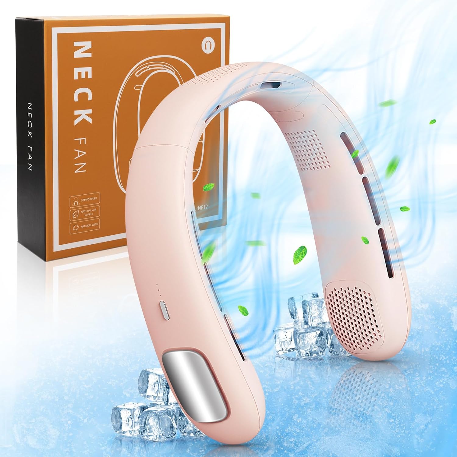 Amazon.com: ACADGQ AA3 Neck Fan Pink : Electronics