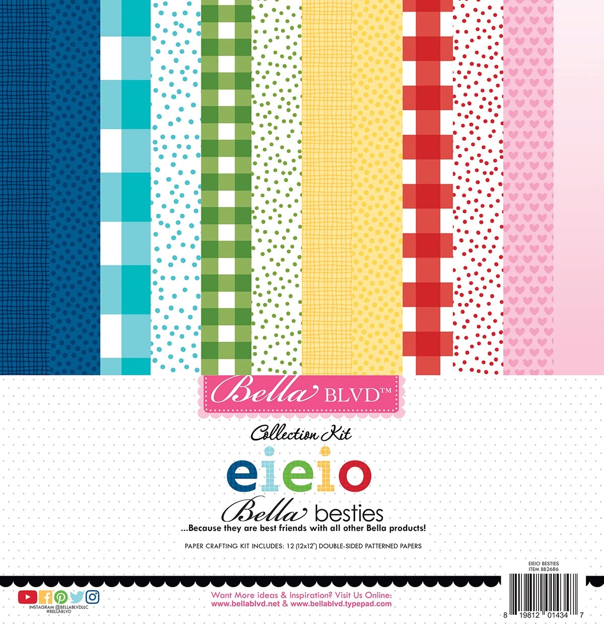 Amazon.com: Bella Blvd Besties Collection Kit 12"X12" - EIEIO