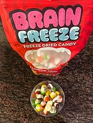 Amazon.com : Brain Freeze Rainbow Crunch Freeze-Dried Candy ...