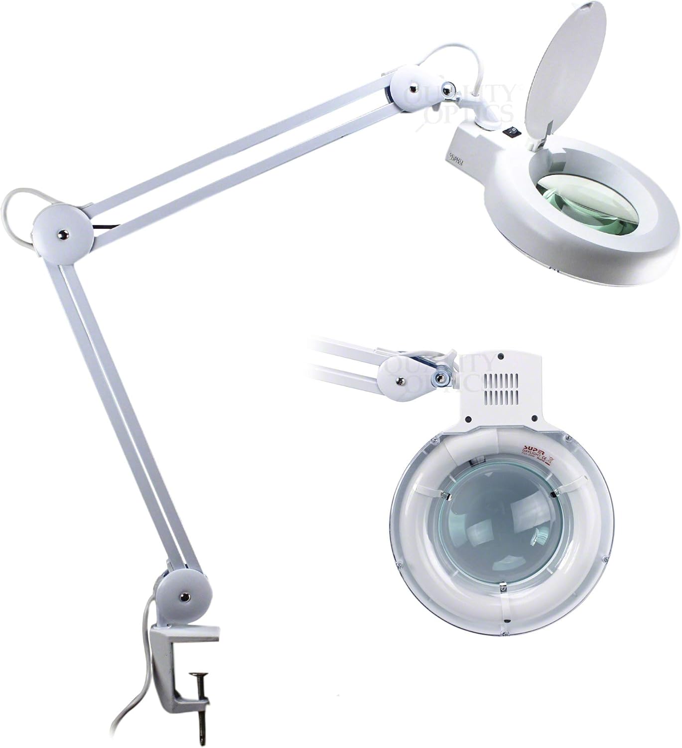 Amazon.com: Desk Clamp Mount Magnifier Lamp Light Magnifying Glass Lens ...