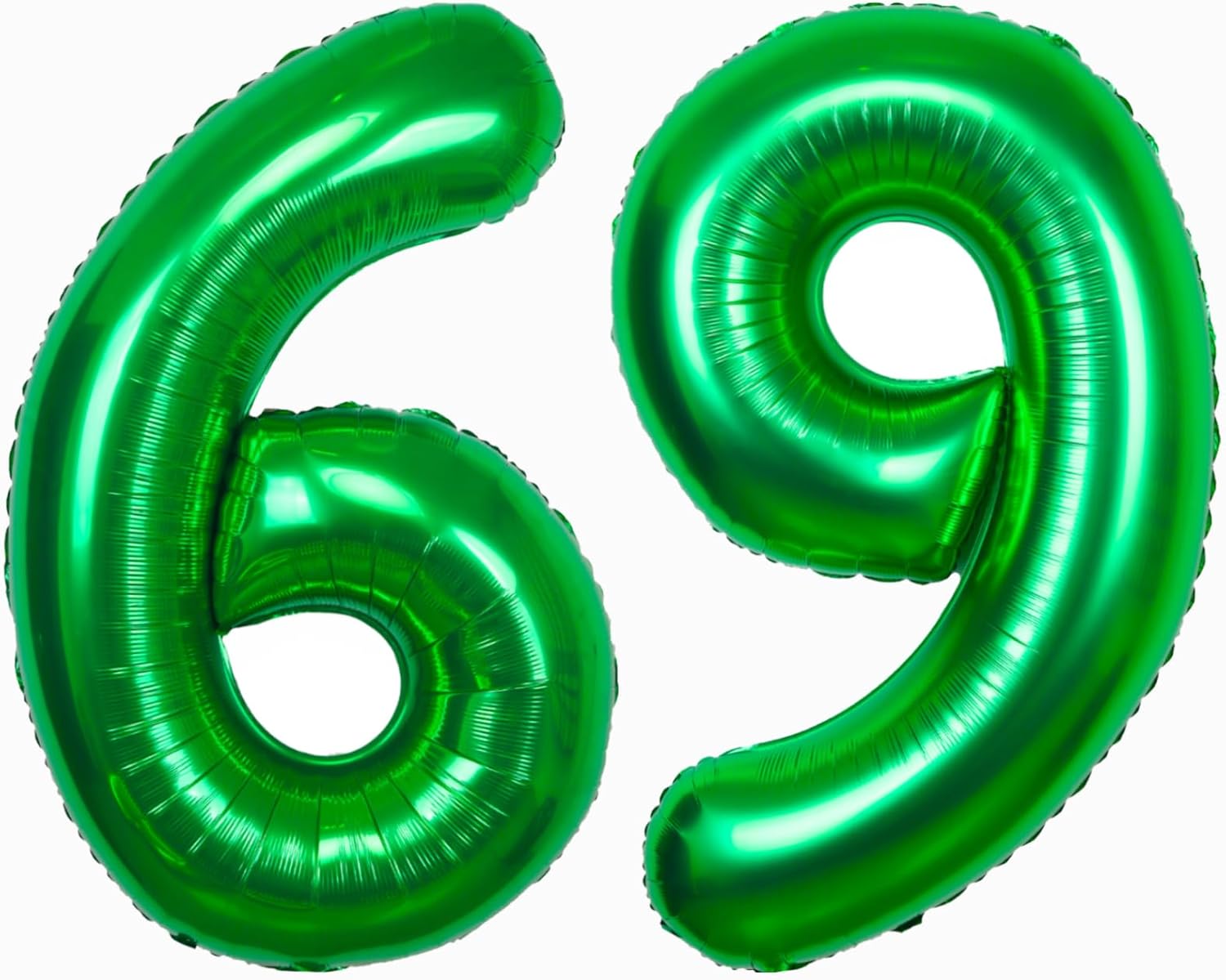 Amazon.com: Green Number 69 Balloons 40inch Foil Number Balloon 69th ...