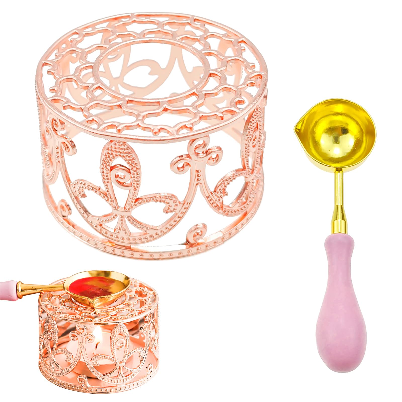 Amazon.com: Wax Seal Kit, Metal Wax Seal Warmer with Spoon, Wax Seal ...