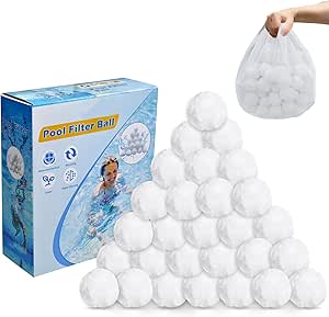 KBJALQ 4.6 Lbs Pool Filter Balls for Sand Filter,Reusable Eco-Friendly ...