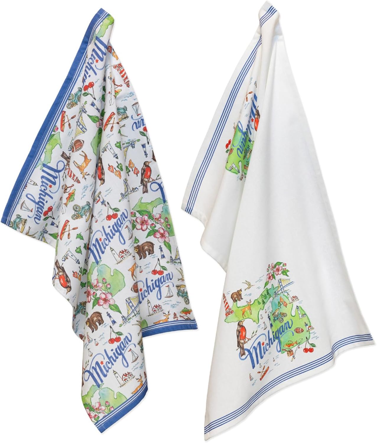 Amazon.com: Boston International Tea Towels Rosanne Beck State ...