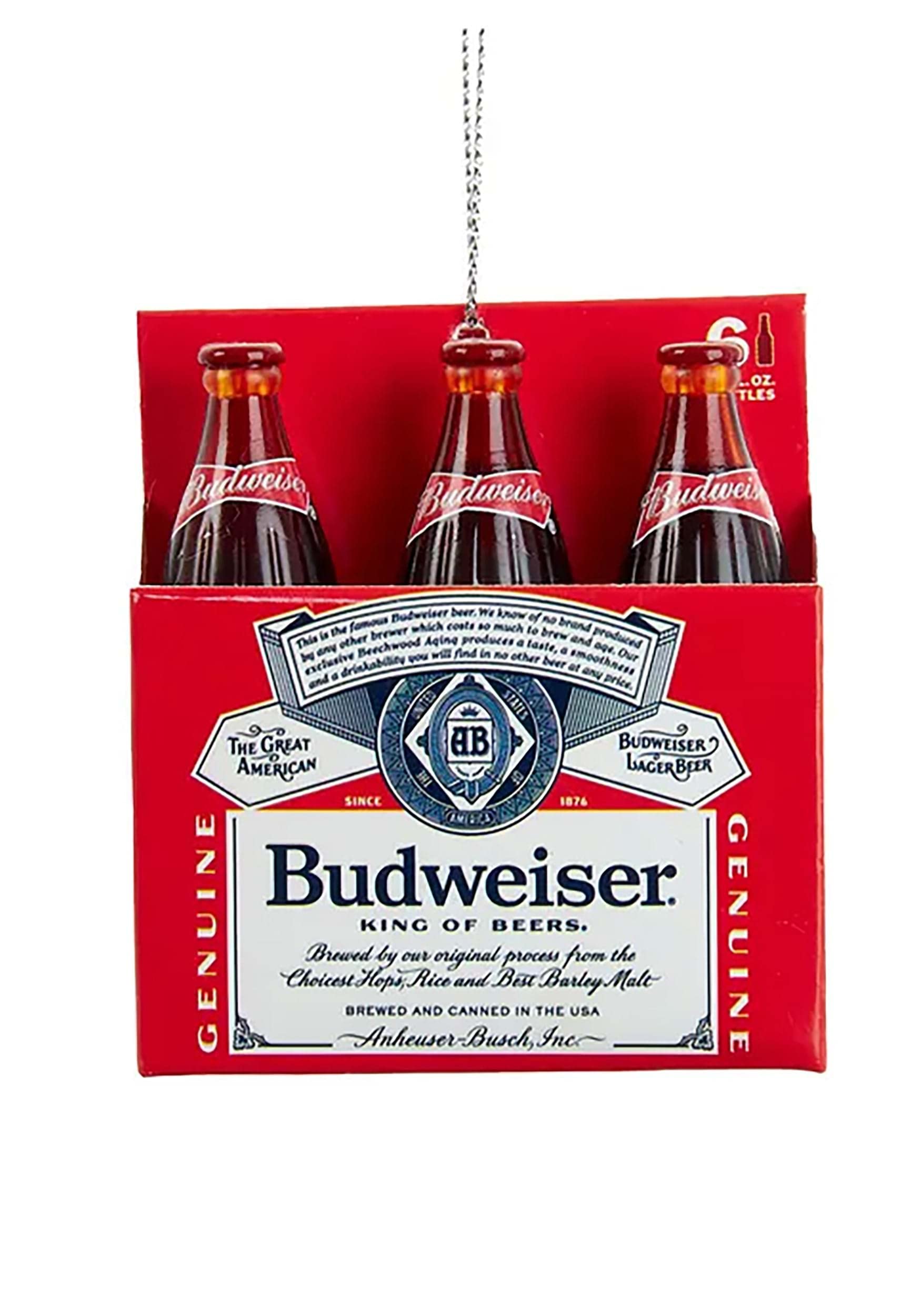 Amazon.com: Kurt Adler Budweiser 6 Pack Plastic Beer Bottle : Home ...