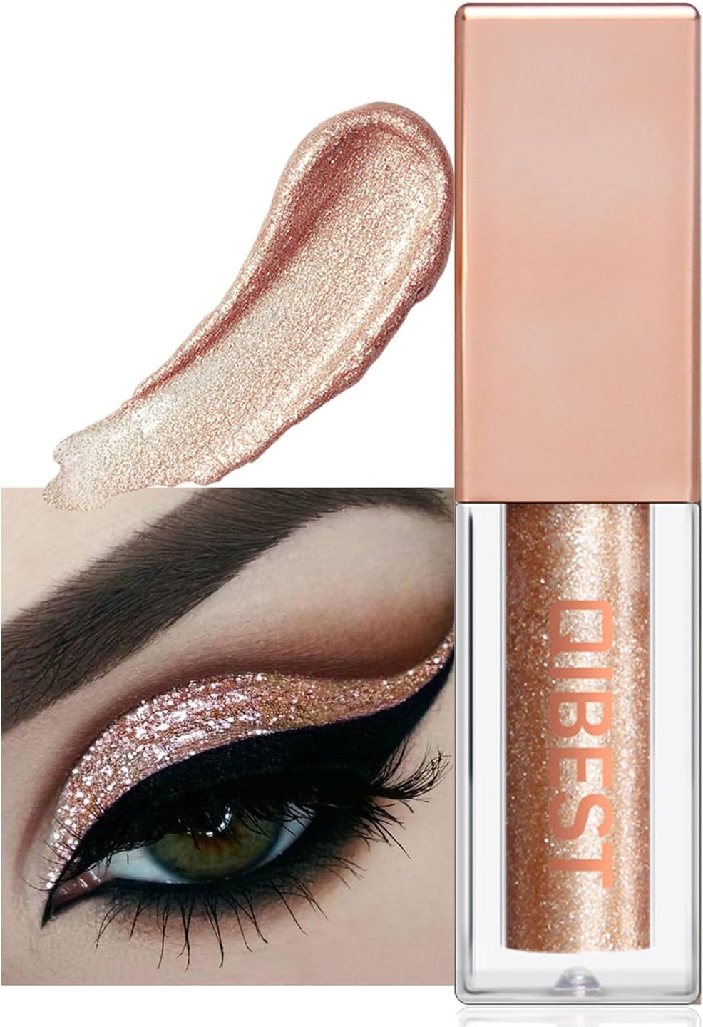 Liquid Glitter Eyeshadow, Metallic Shimmer Sparkly Eye Shadows Eyeliner ...