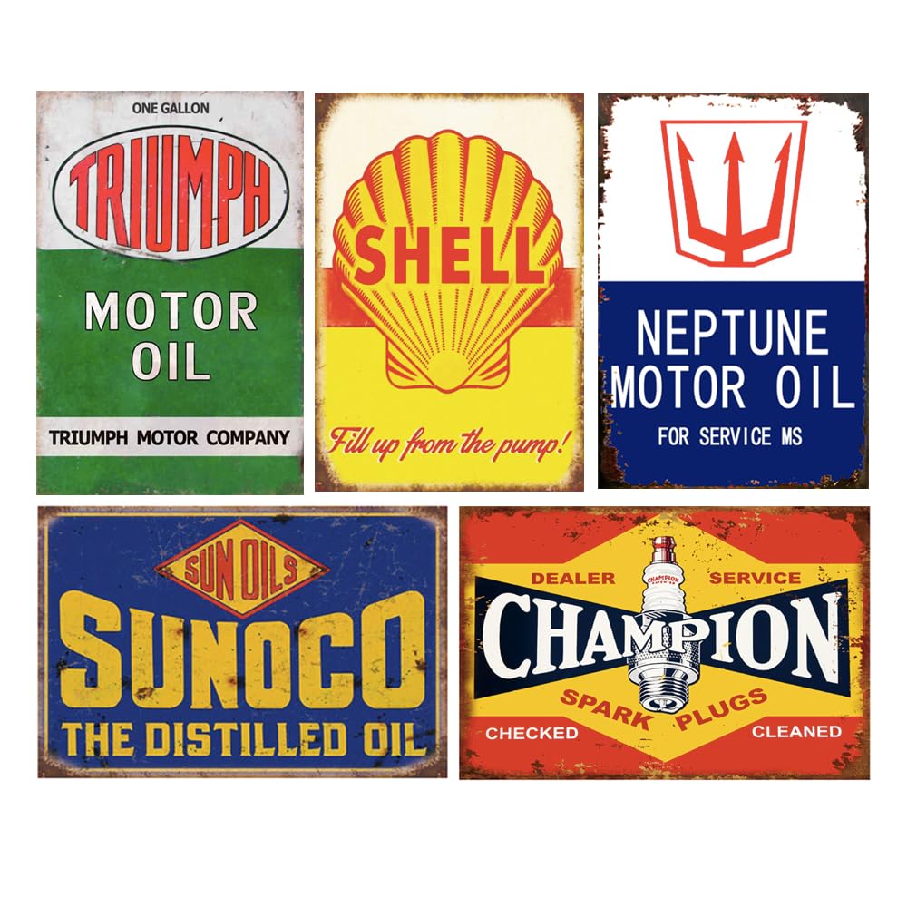 Vintage Oil Can Labels