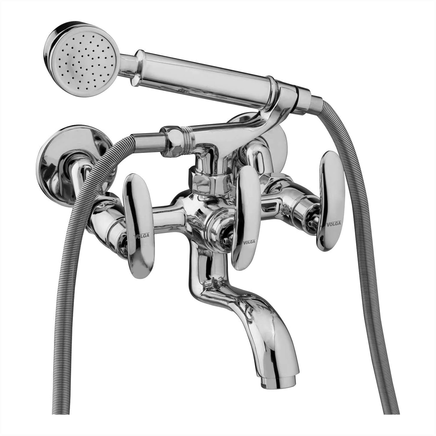 Volga Tc13 Topaz Foamflow Wall Mixer with Crutch with Chrome Finish ...