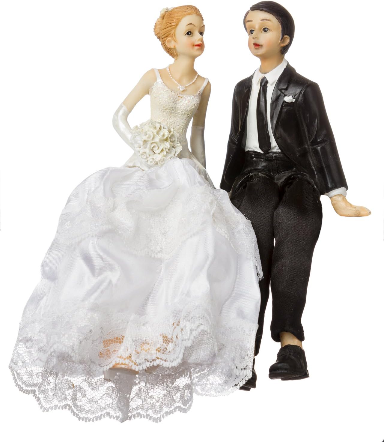 Amazon.com: Brubaker Classic Sitting Bride and Groom Wedding Cake ...
