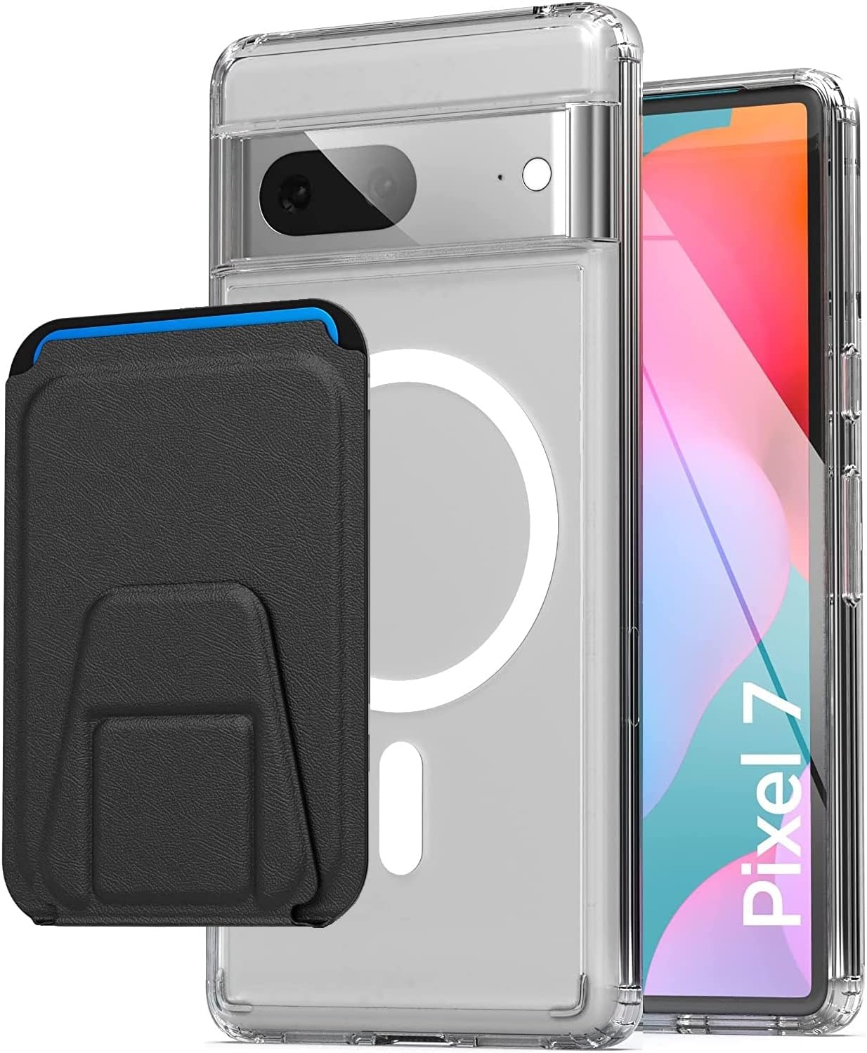 Buy Encased Magnetic Wallet Clear Back Designed for Google Pixel 7 Case ...