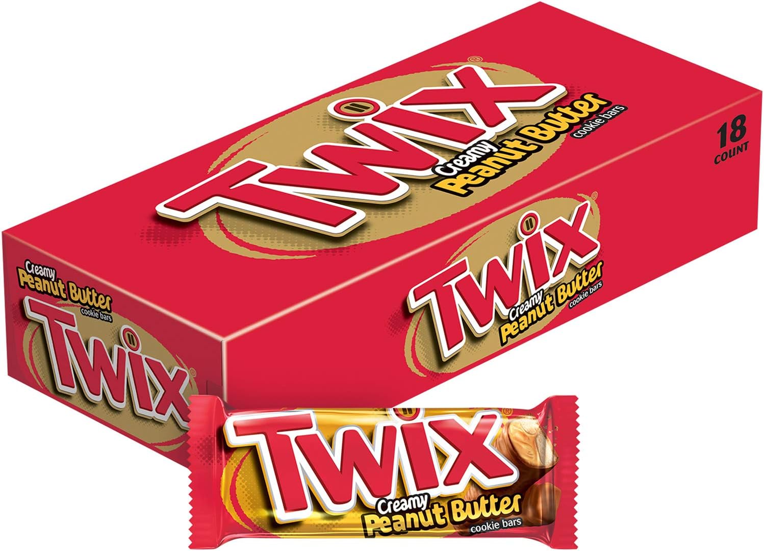 Amazon.com : TWIX Peanut Butter Chocolate Cookie Bar Candy, 1.68-Ounce ...
