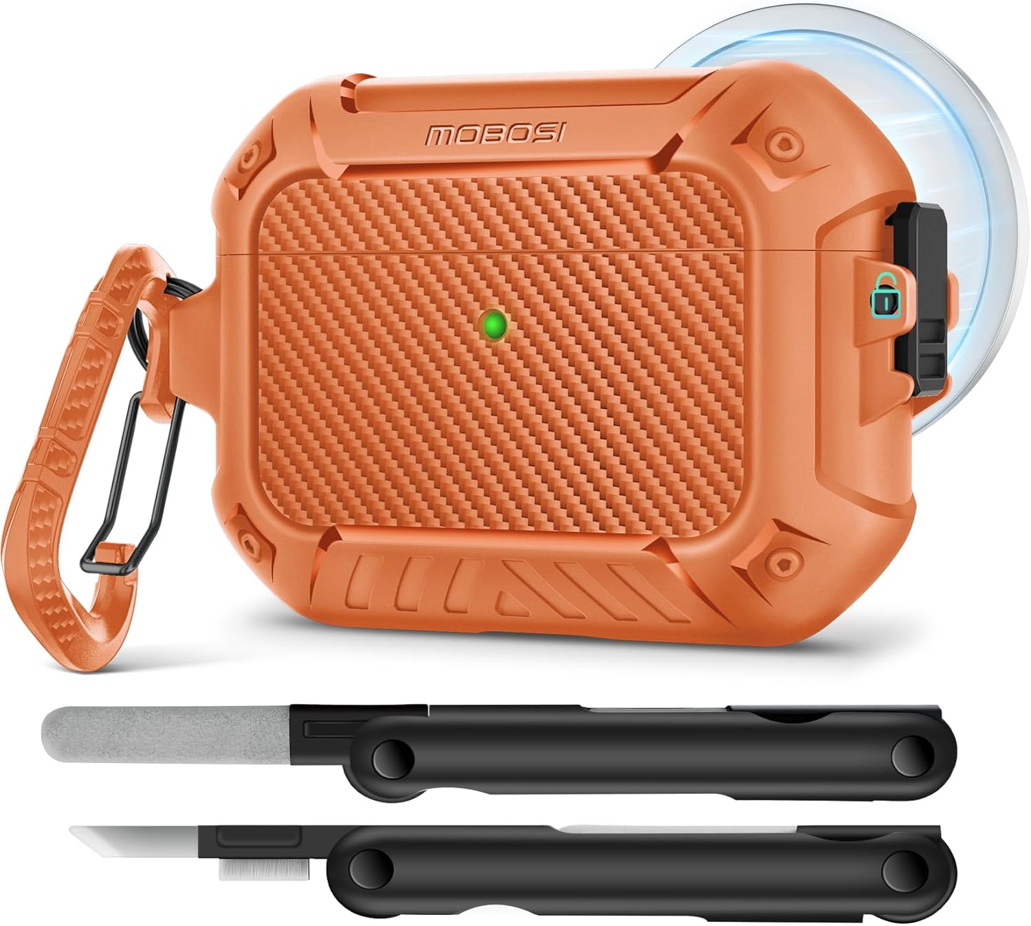 MOBOSI Case for AirPods Pro 3 (2025) with Cleaning Kit, Compatible with ...