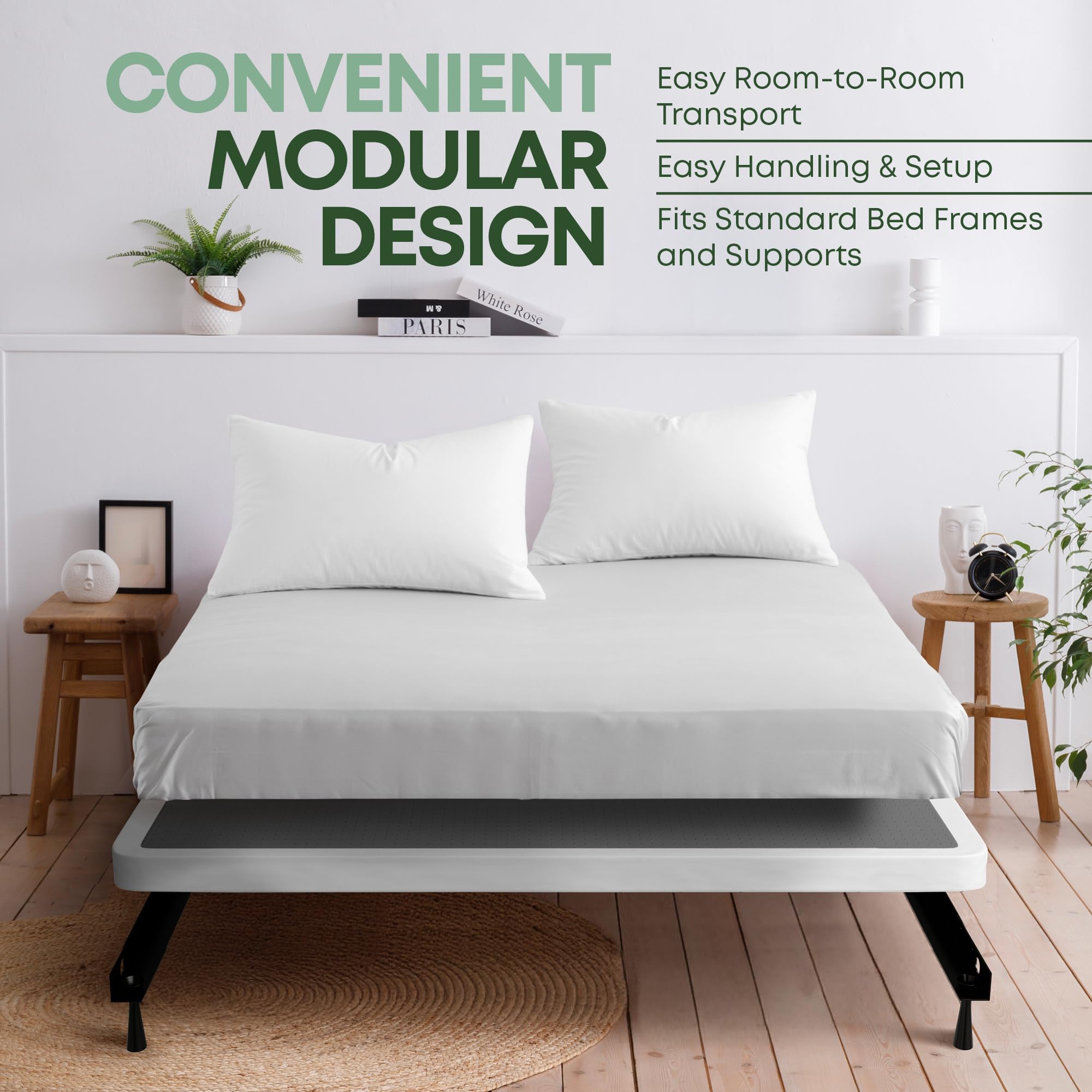 Snapklik.com : Greaton, Unassembled Full Box Spring For Full Bed 2.5 ...
