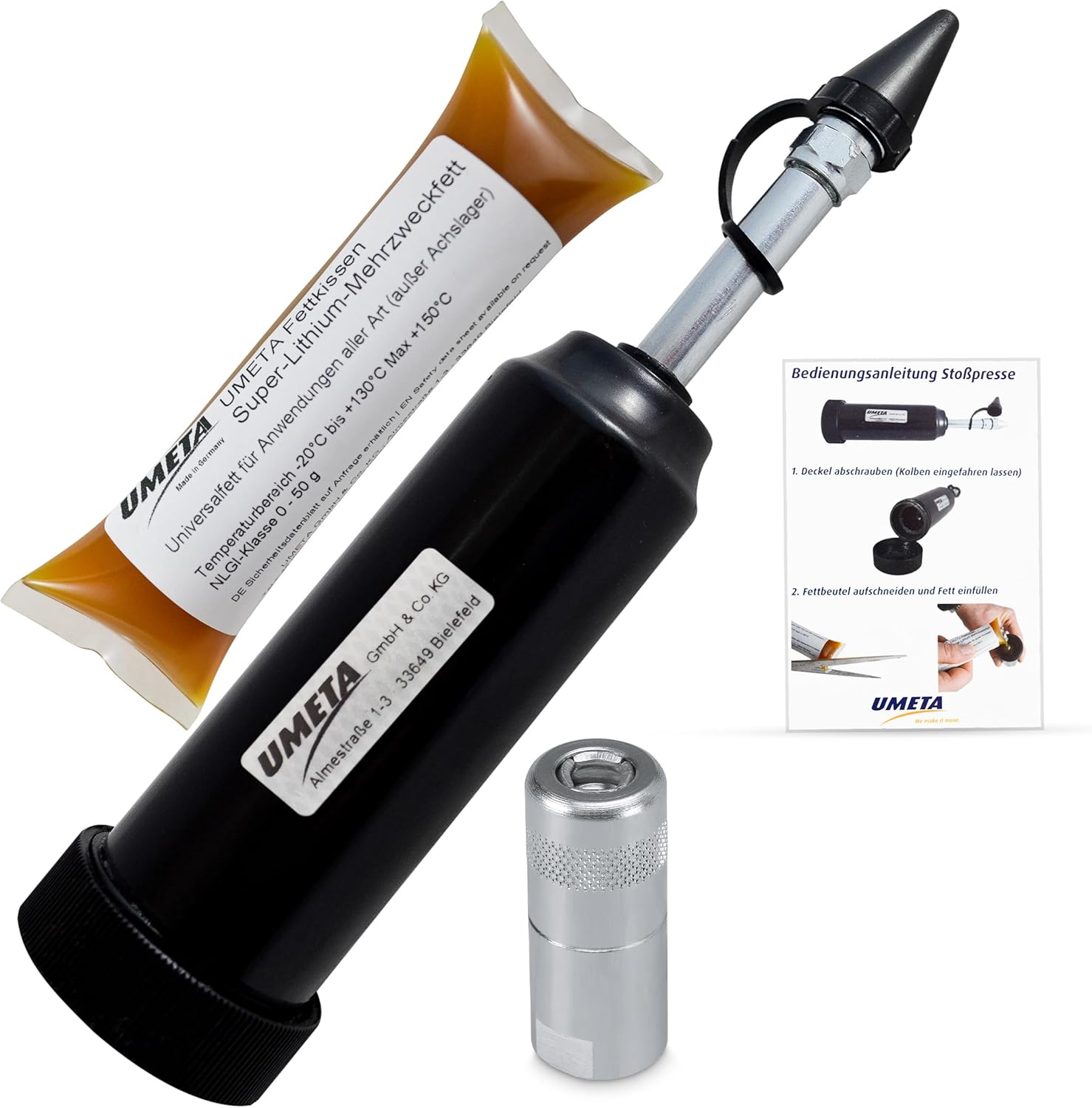 Umeta Stoßfettpresse 7 In 1 Robuste Mini Fettpresse Für