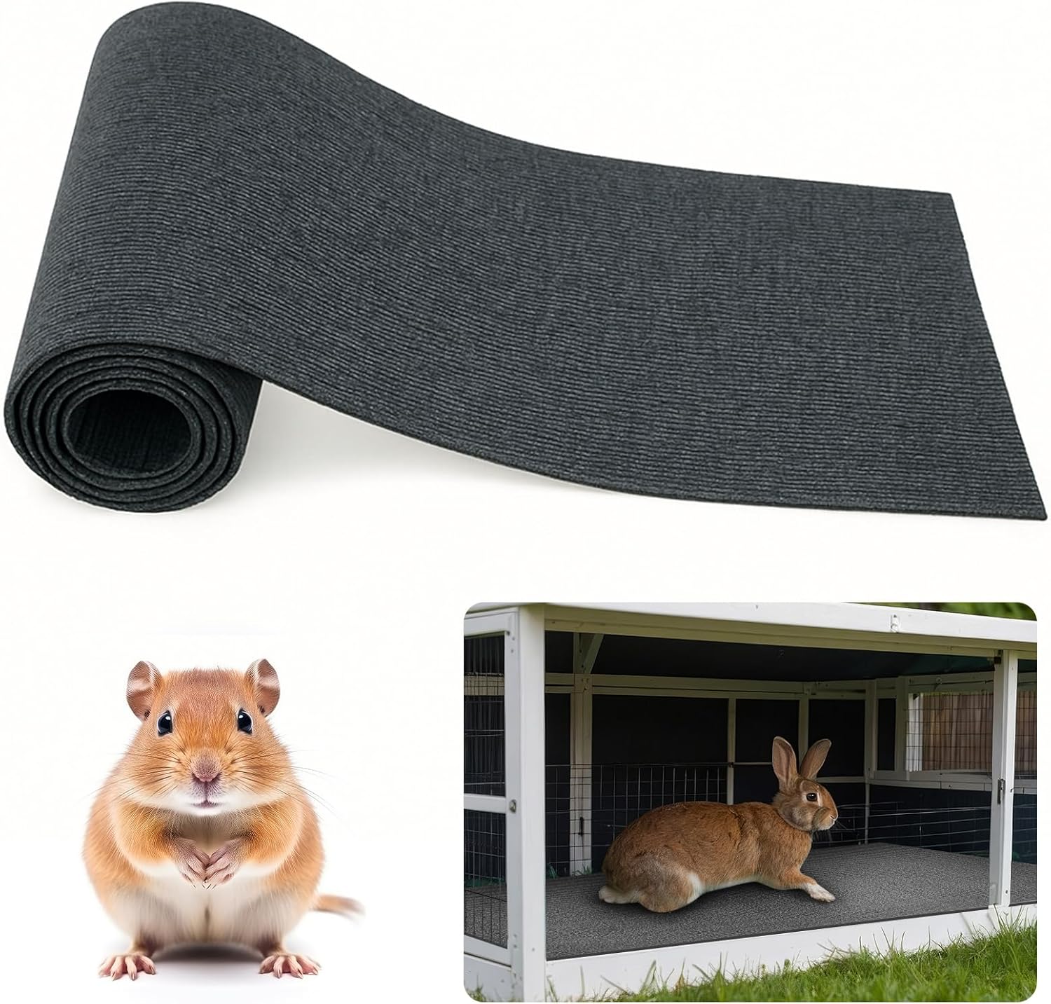 Amazon.com : Rabbit Scratch Mat 12 Inch x 6.56 ft Self Adhesive Bunny ...