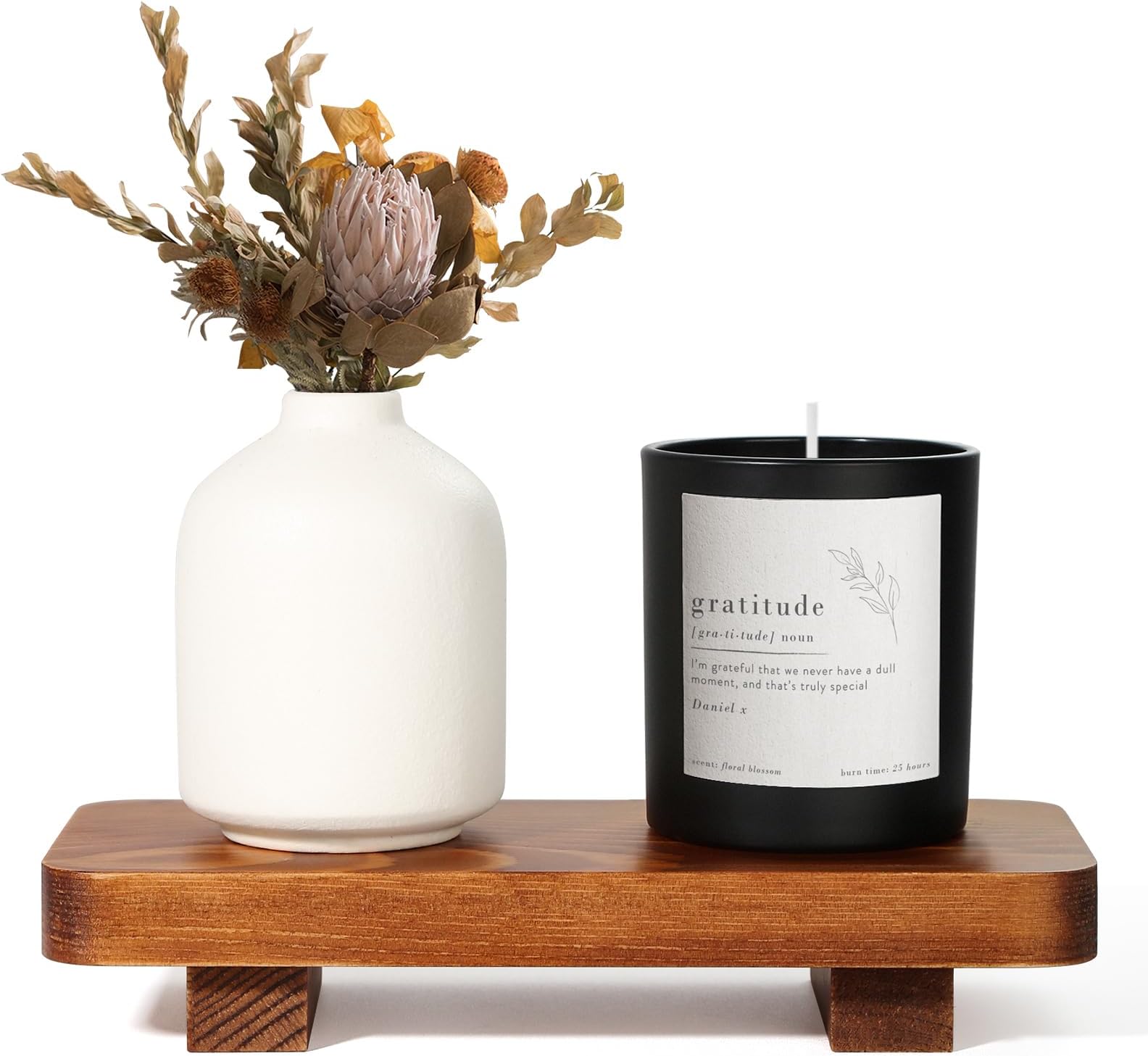 Amazon.com: Wood Pedestal Soap Stand, Farmhouse Wood Riser, Soap Dish ...